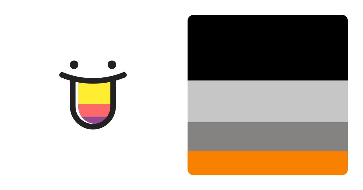 Color Palette: #000000 #C6C6C6 #858282 #F98100 - Color Hunt