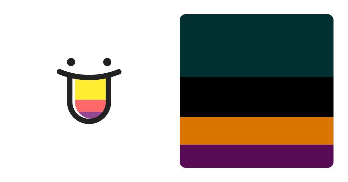 Color Palette: #002F2F #000000 #DA7600 #570B54 - Color Hunt