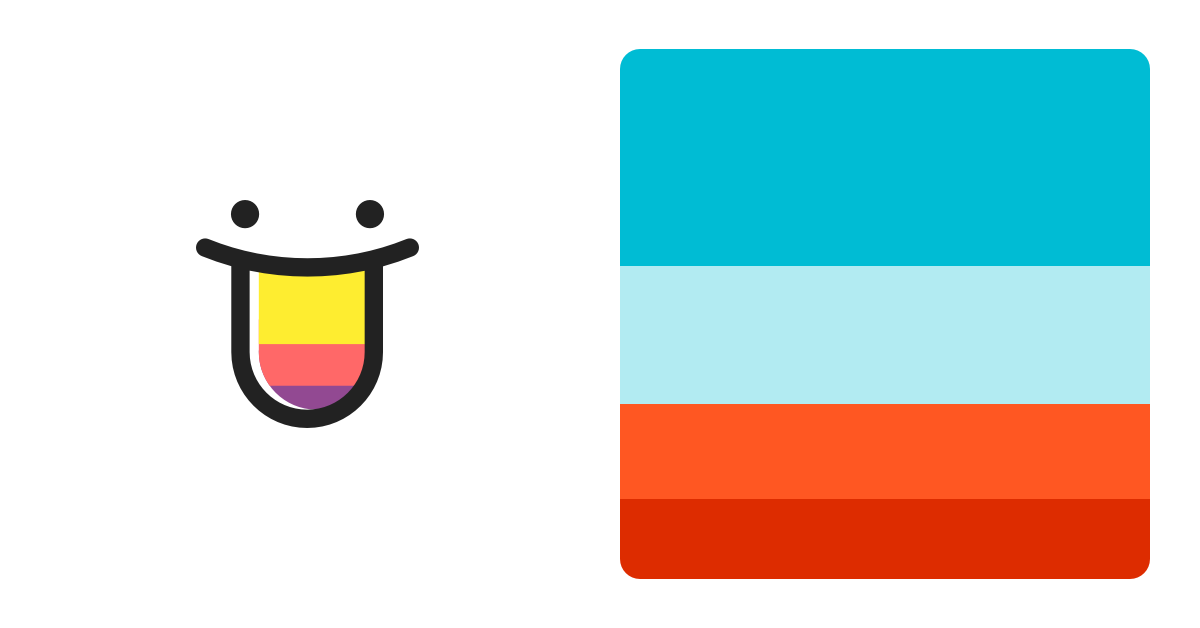 Color Palette: #00BCD4 #B2EBF2 #FF5722 #DD2C00 - Color Hunt