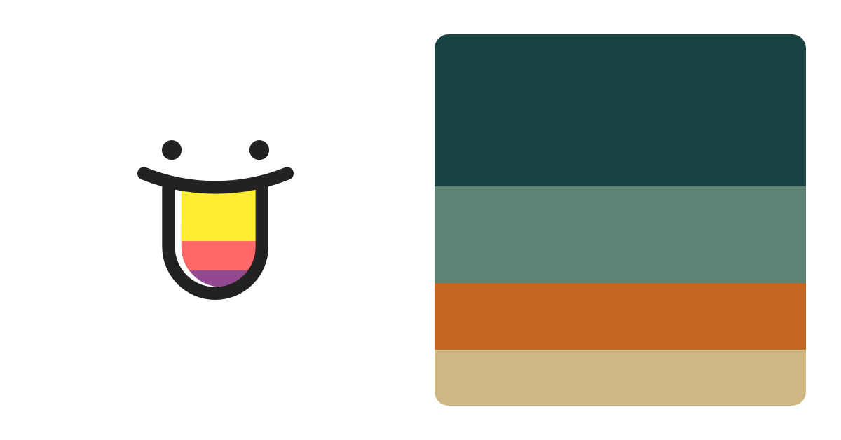 Color Palette: #1B4242 #5C8374 #C56824 #CFB784 - Color Hunt