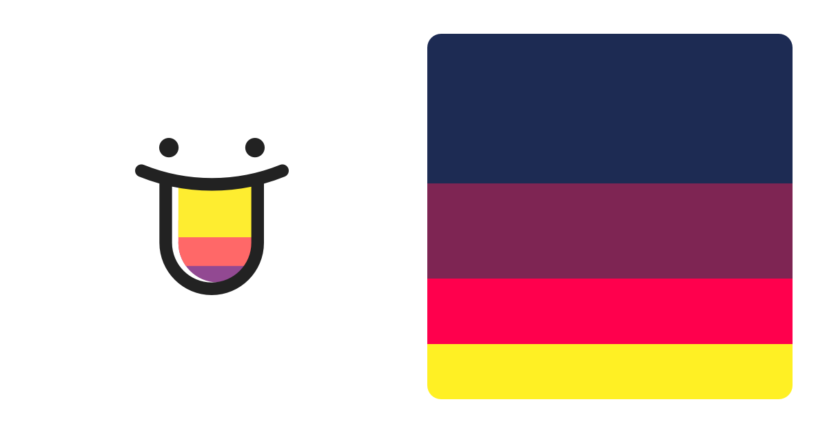 Color Palette: #1D2B53 #7E2553 #FF004D #FFF024 - Color Hunt