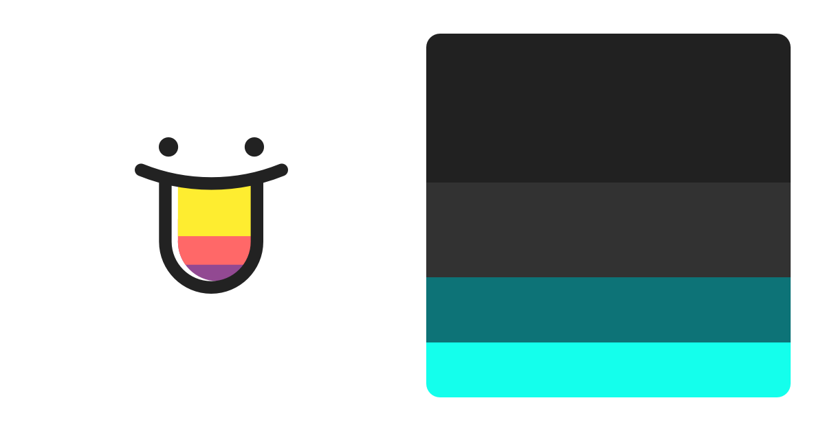 Color Palette: #212121 #323232 #0D7377 #14FFEC - Color Hunt