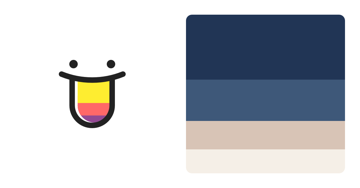 Color Palette: #213555 #3E5879 #D8C4B6 #F5EFE7 - Color Hunt