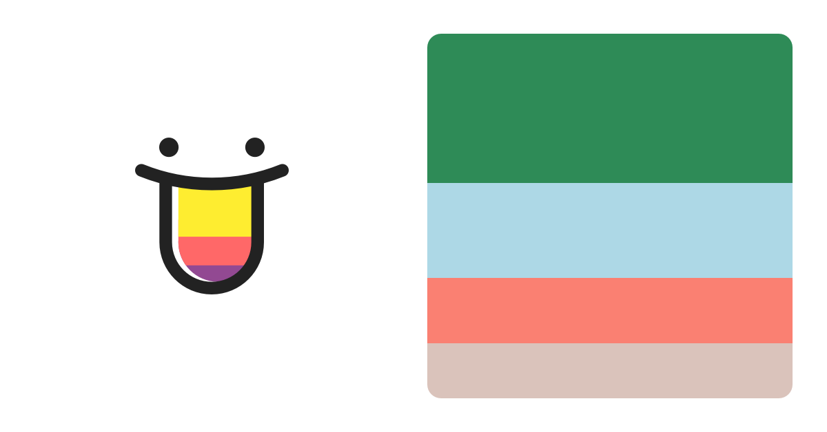 Color Palette: #2E8B57 #ADD8E6 #FA8072 #DAC3BB - Color Hunt