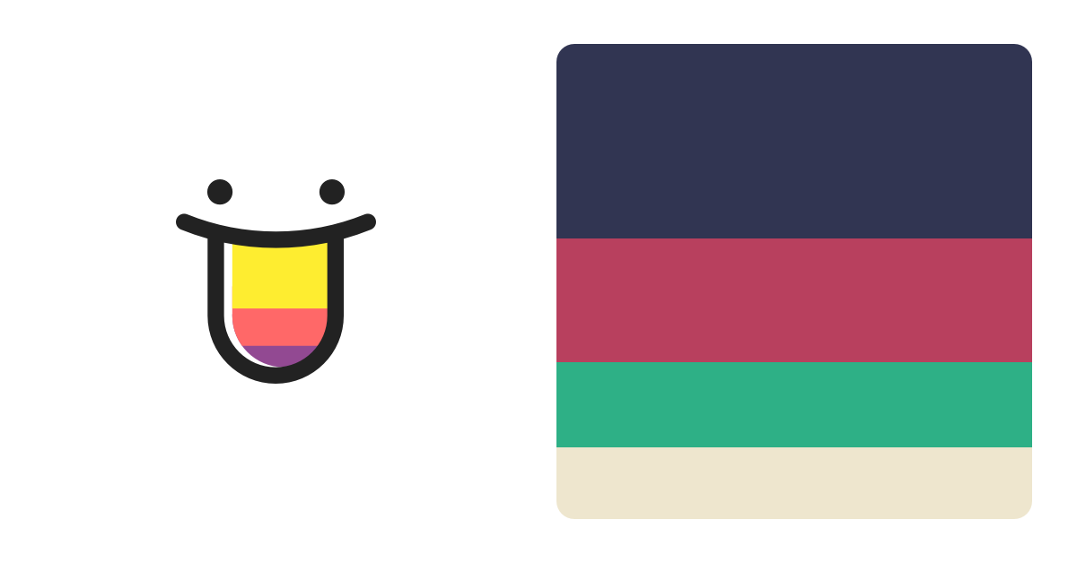 Color Palette: #313552 #B8405E #2EB086 #EEE6CE - Color Hunt