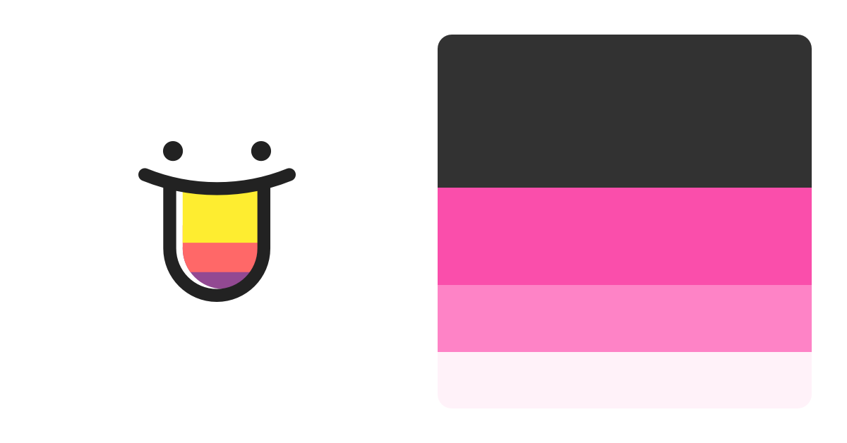 Color Palette: #323232 #FA4EAB #FE83C6 #FFF2F9 - Color Hunt