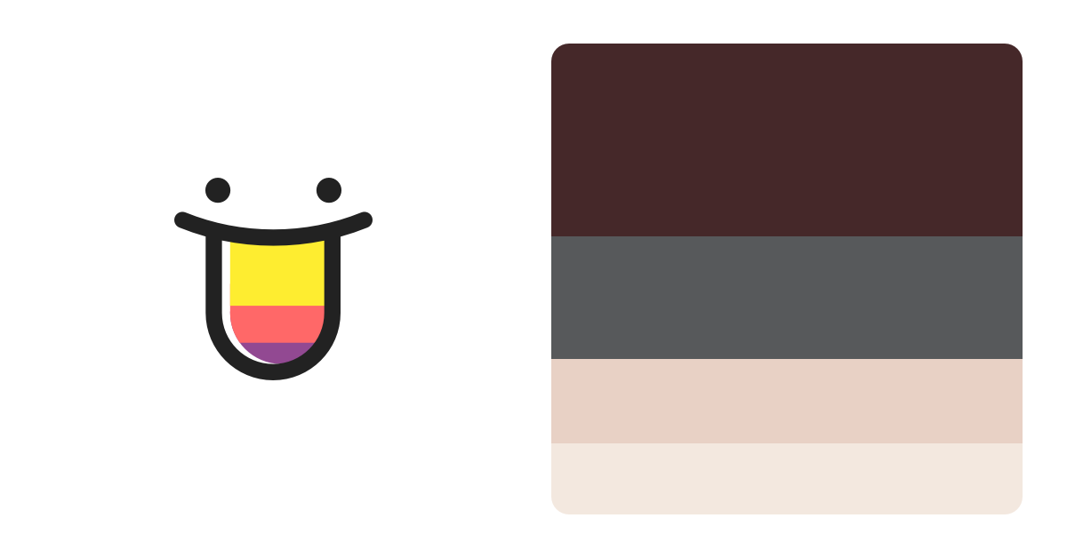 Color Palette: #452829 #57595B #E8D1C5 #F3E8DF - Color Hunt