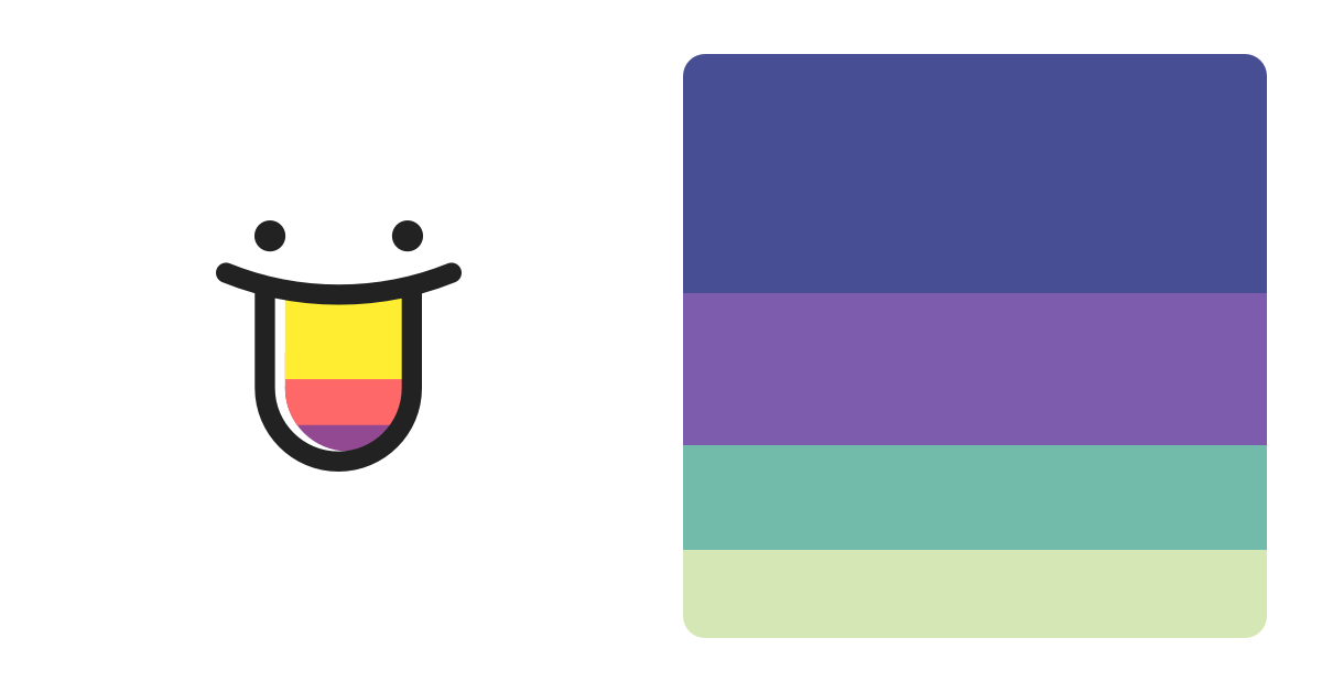 Color Palette: #474E93 #7E5CAD #72BAA9 #D5E7B5 - Color Hunt