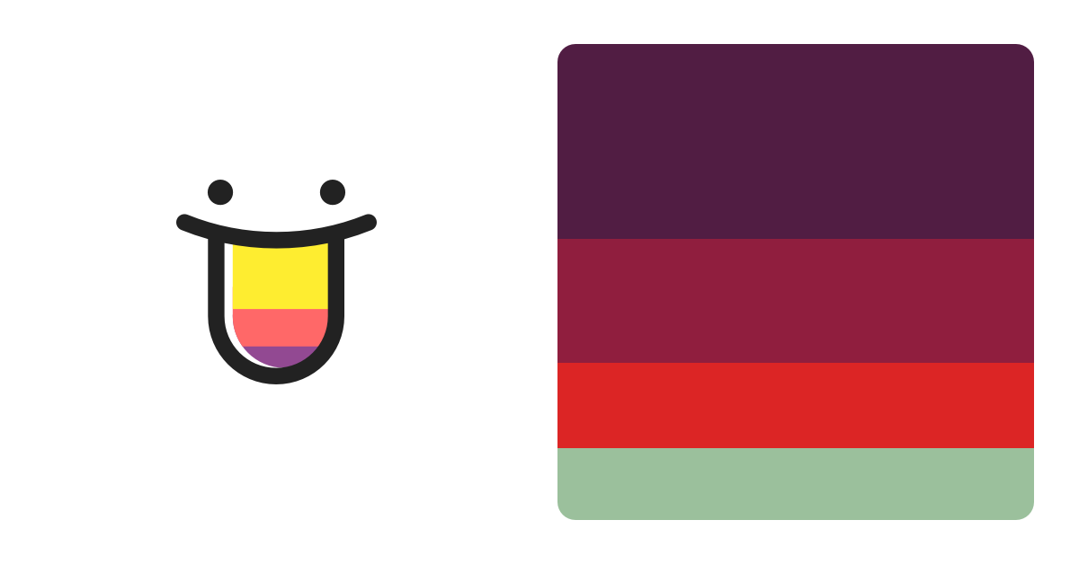 Color Palette: #511D43 #901E3E #DC2525 #9BC09C - Color Hunt