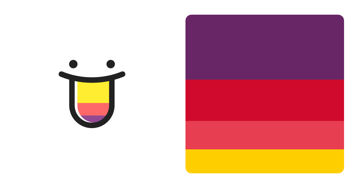 Color Palette: #682666 #CF0A2C #E73E51 #FFCE00 - Color Hunt