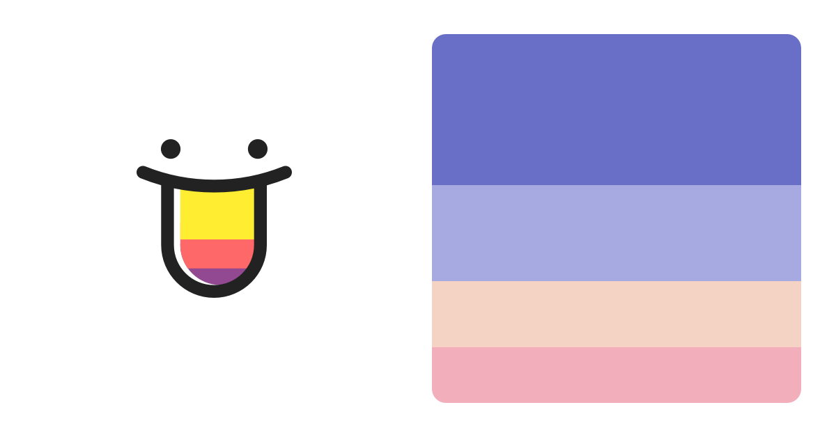 Color Palette: #696FC7 #A7AAE1 #F5D3C4 #F2AEBB - Color Hunt