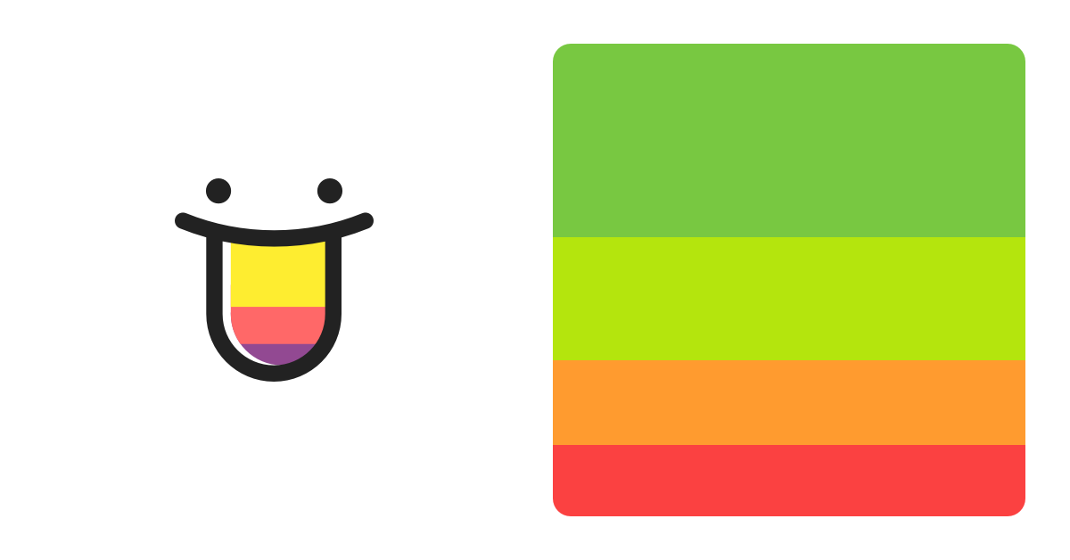 Color Palette: #78C841 #B4E50D #FF9B2F #FB4141 - Color Hunt