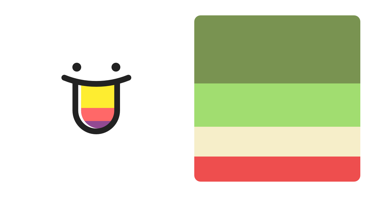 Color Palette: #799351 #A1DD70 #F6EEC9 #EE4E4E - Color Hunt