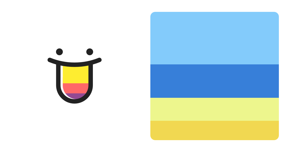 Color Palette: #83CBFB #377FD9 #EDF68D #F1D851 - Color Hunt