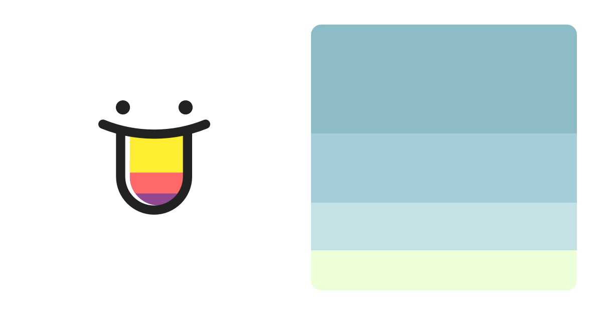 Color Palette: #8DBCC7 #A4CCD9 #C4E1E6 #EBFFD8 - Color Hunt