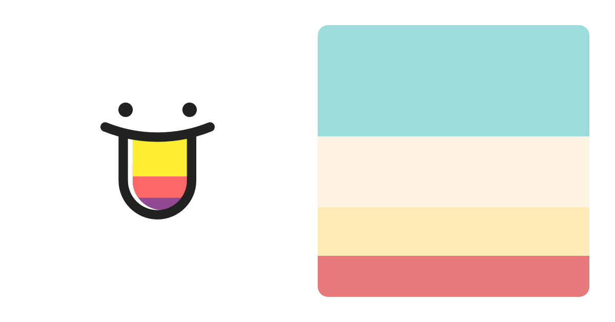 Color Palette: #9DDCDC #FFF4E1 #FFEBB7 #E67A7A - Color Hunt