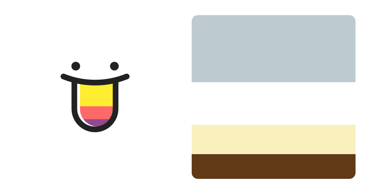 Color Palette: #BDCBD0 #FFFFFF #FAF0BE #613917 - Color Hunt