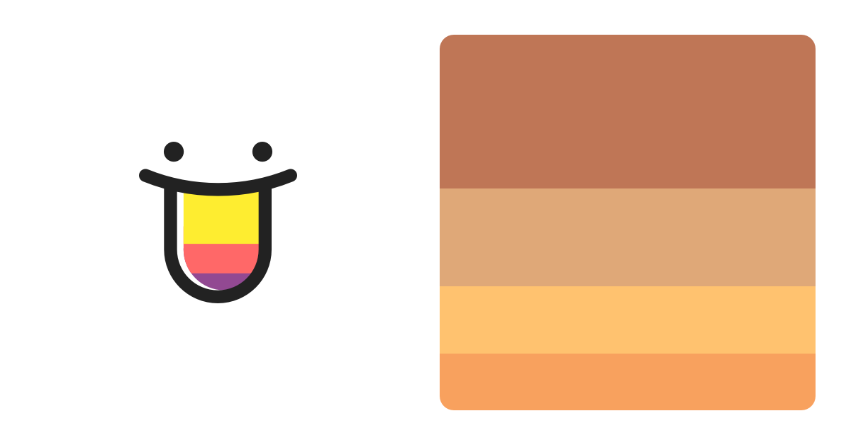 Color Palette: #BF7656 #DFA878 #FFC26F #F8A15E - Color Hunt