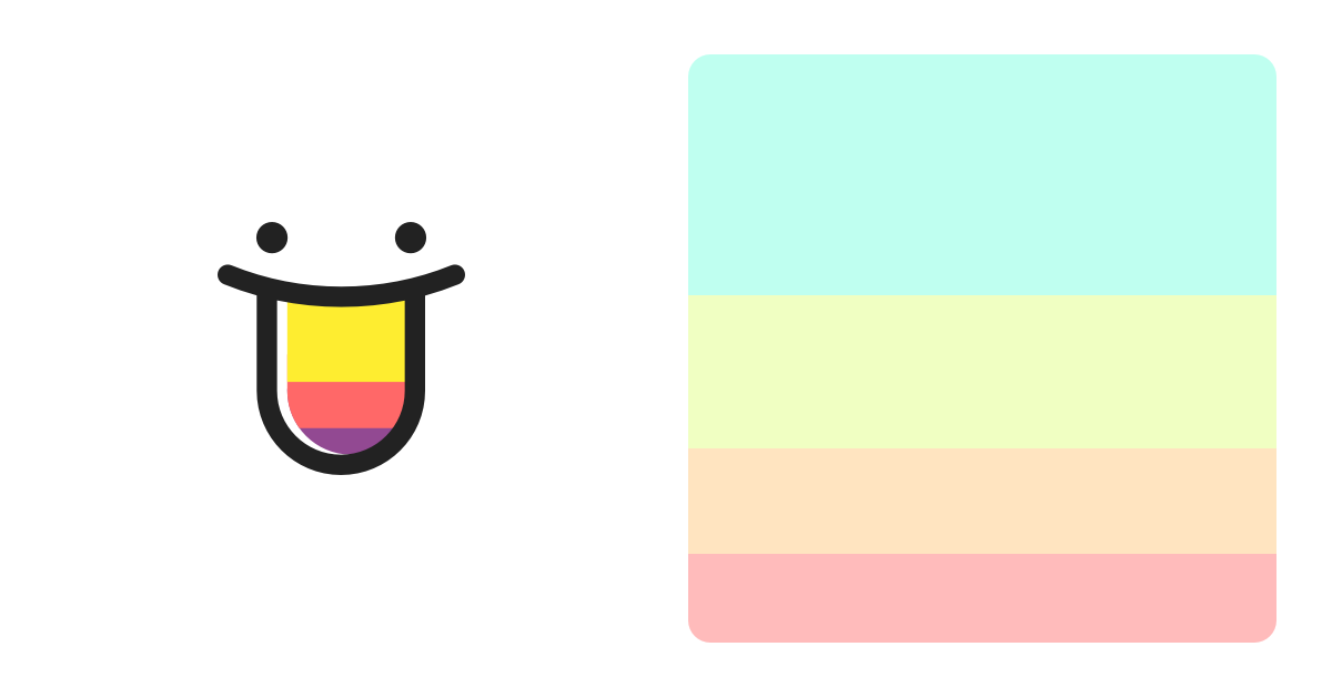 Color Palette: #BFFFF0 #F0FFC2 #FFE4C0 #FFBBBB - Color Hunt