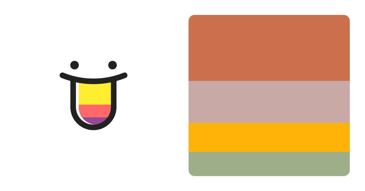 Color Palette: #CC704B #C9A9A6 #FEB20A #9CAF88 - Color Hunt