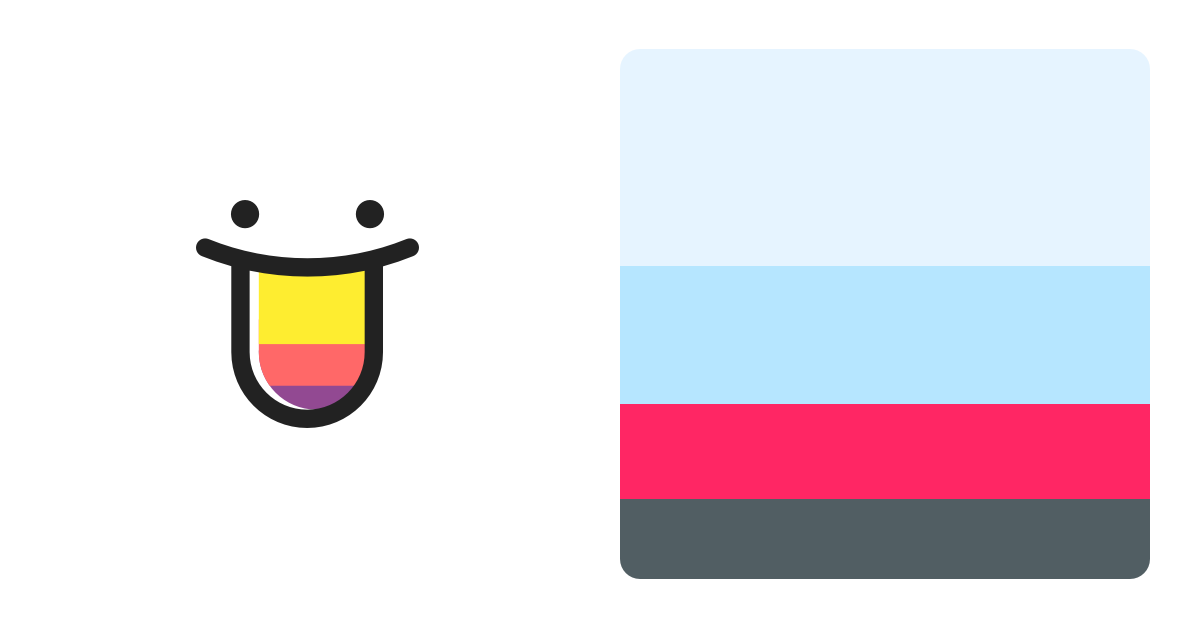 Color Palette: #E6F4FF #B6E6FF #FF2664 #515E63 - Color Hunt