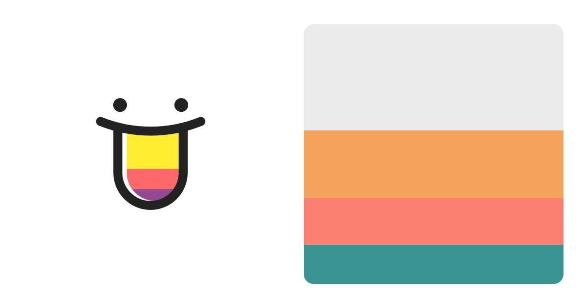 Color Palette: #EBEBEB #F5A25D #FA7F72 #389393 - Color Hunt