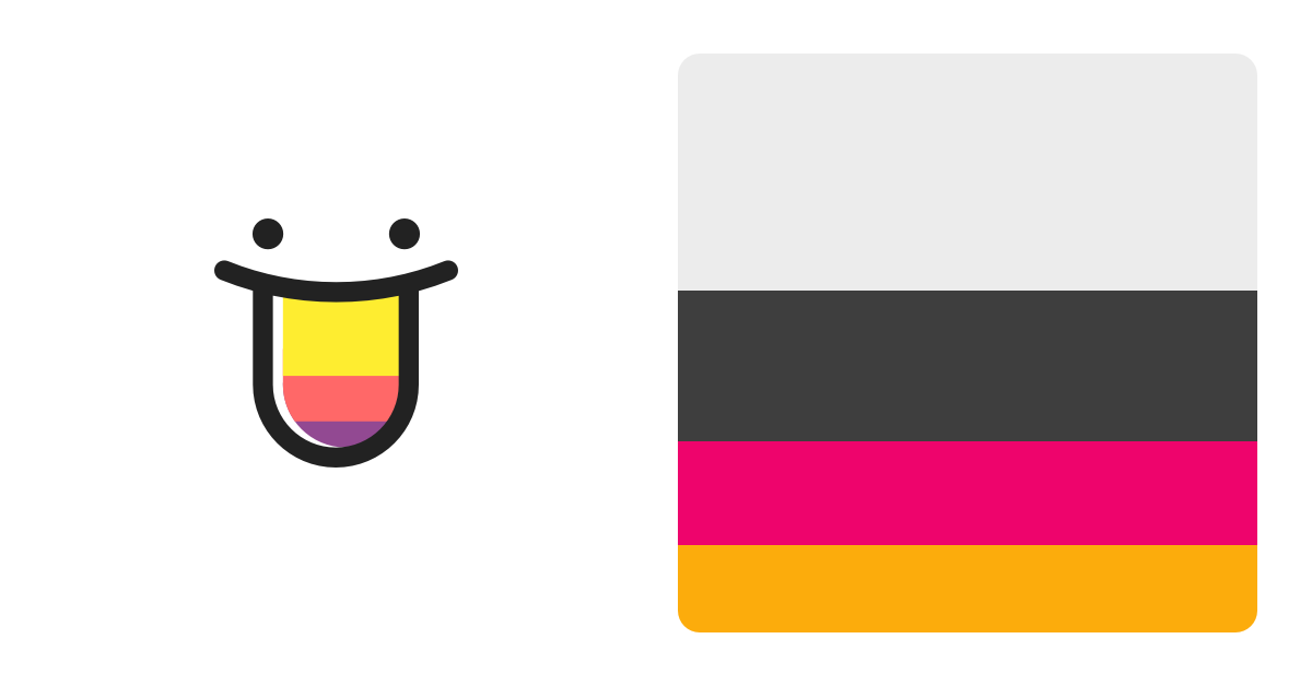 Color Palette: #ECECEC #3E3E3E #EE046C #FCAC0C - Color Hunt