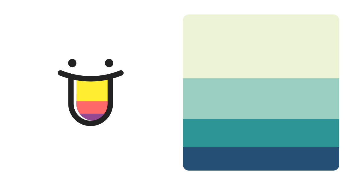 Color Palette: #ECF4D6 #9AD0C2 #2D9596 #265073 - Color Hunt