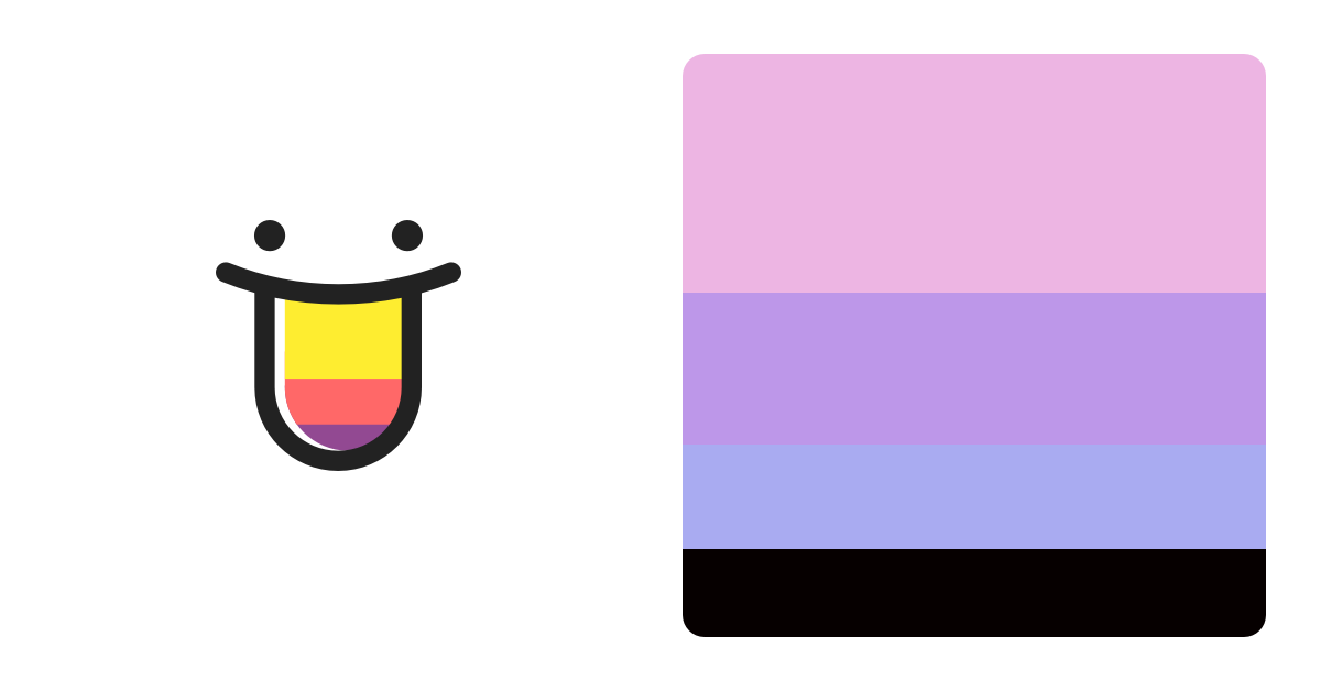 Color Palette: #EDB5E3 #BD97E9 #A9ABF1 #060000 - Color Hunt