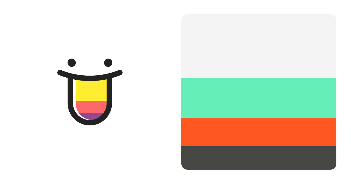 Color Palette: #F4F4F4 #65EEB7 #FF5722 #474744 - Color Hunt