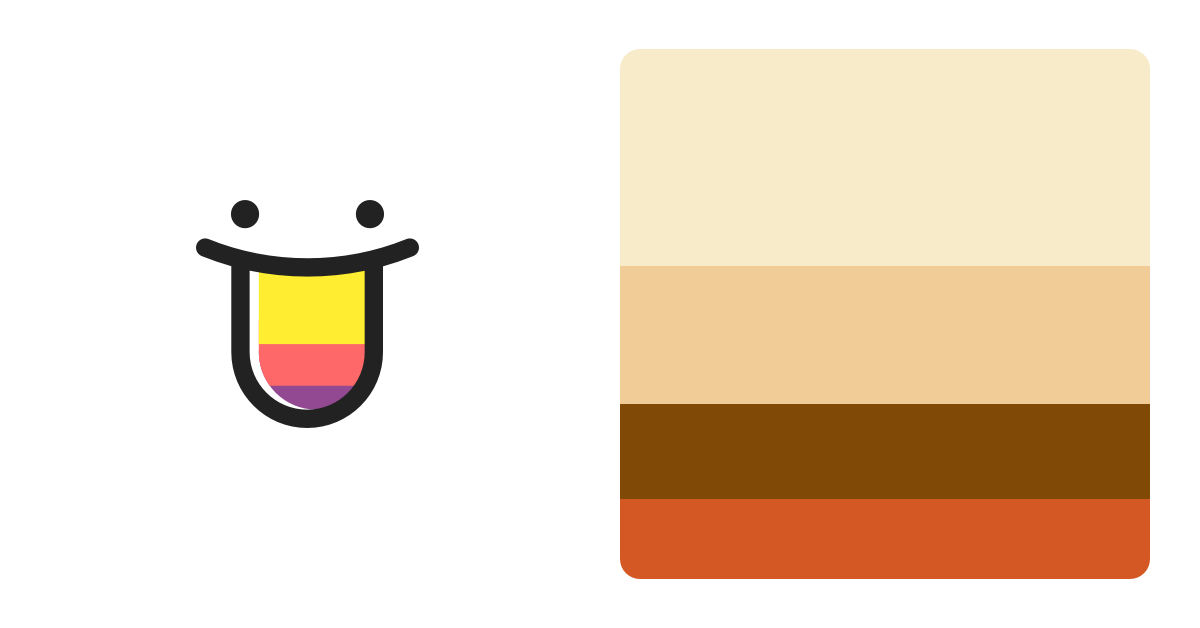 Color Palette: #F7EBC9 #F2CC96 #814906 #D35823 - Color Hunt