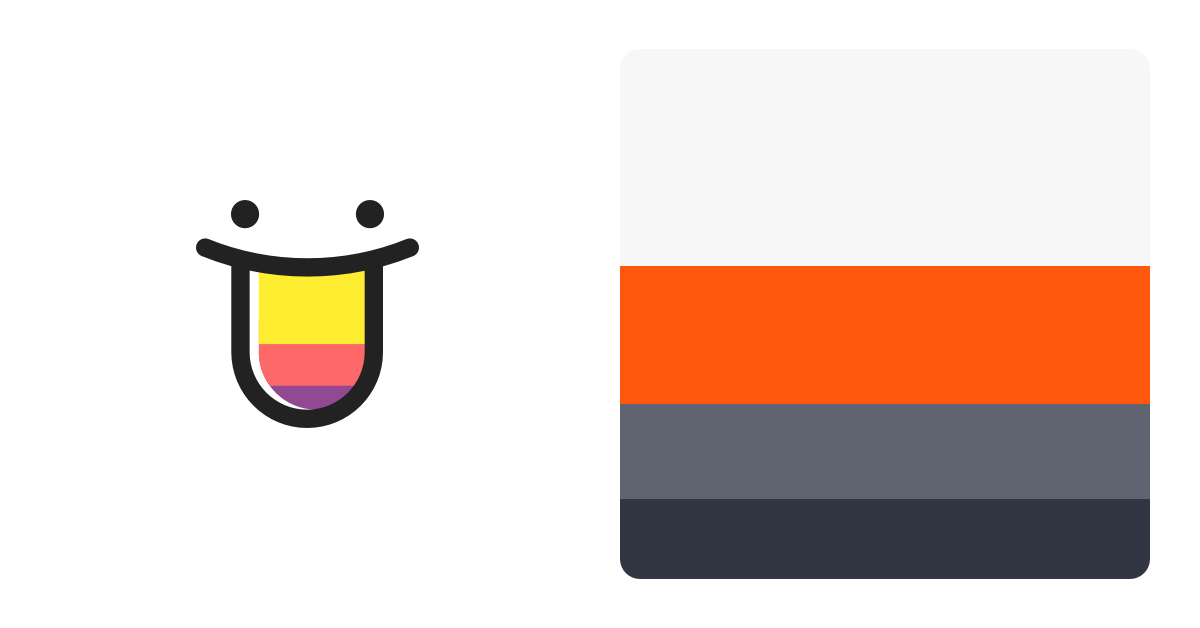 Color Palette: #F7F7F7 #FF570C #606470 #323643 - Color Hunt