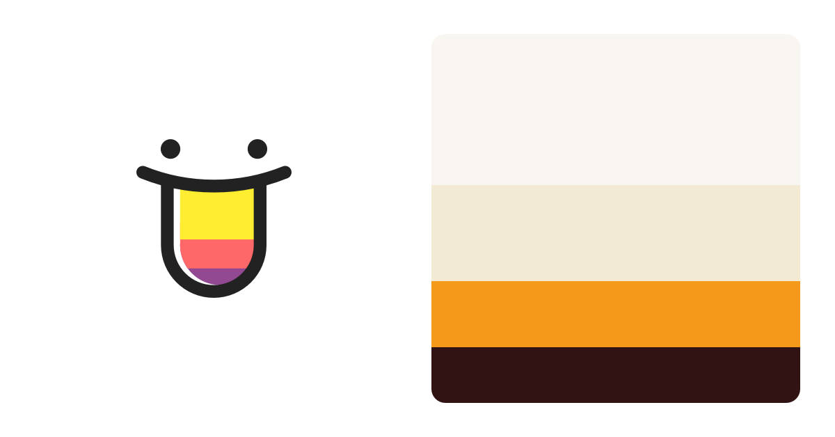 Color Palette: #F9F5F0 #F2EAD3 #F4991A #321313 - Color Hunt