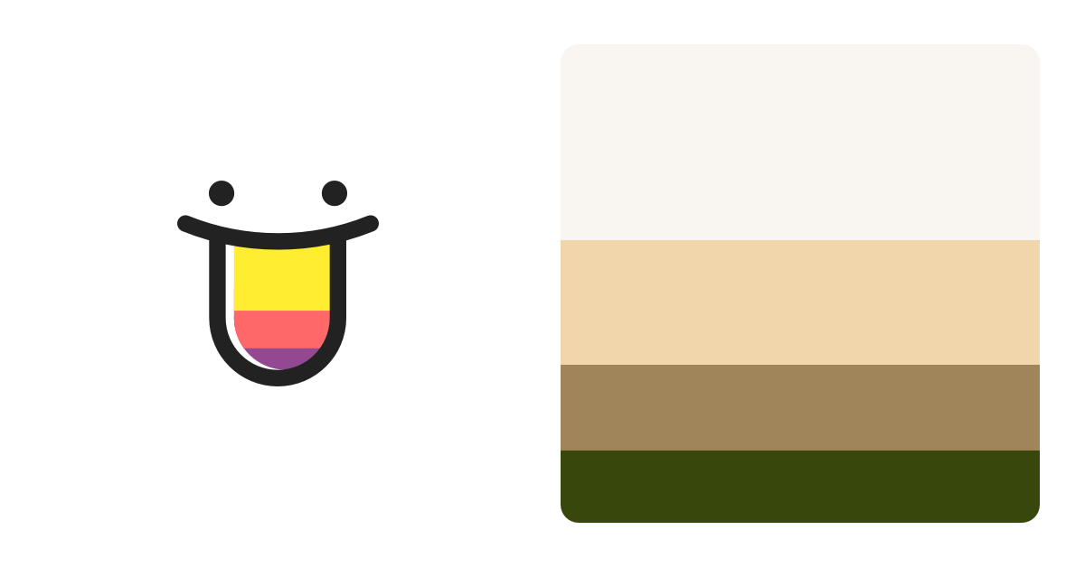 Color Palette: #F9F6F2 #F1D6AB #A0855B #38470B - Color Hunt
