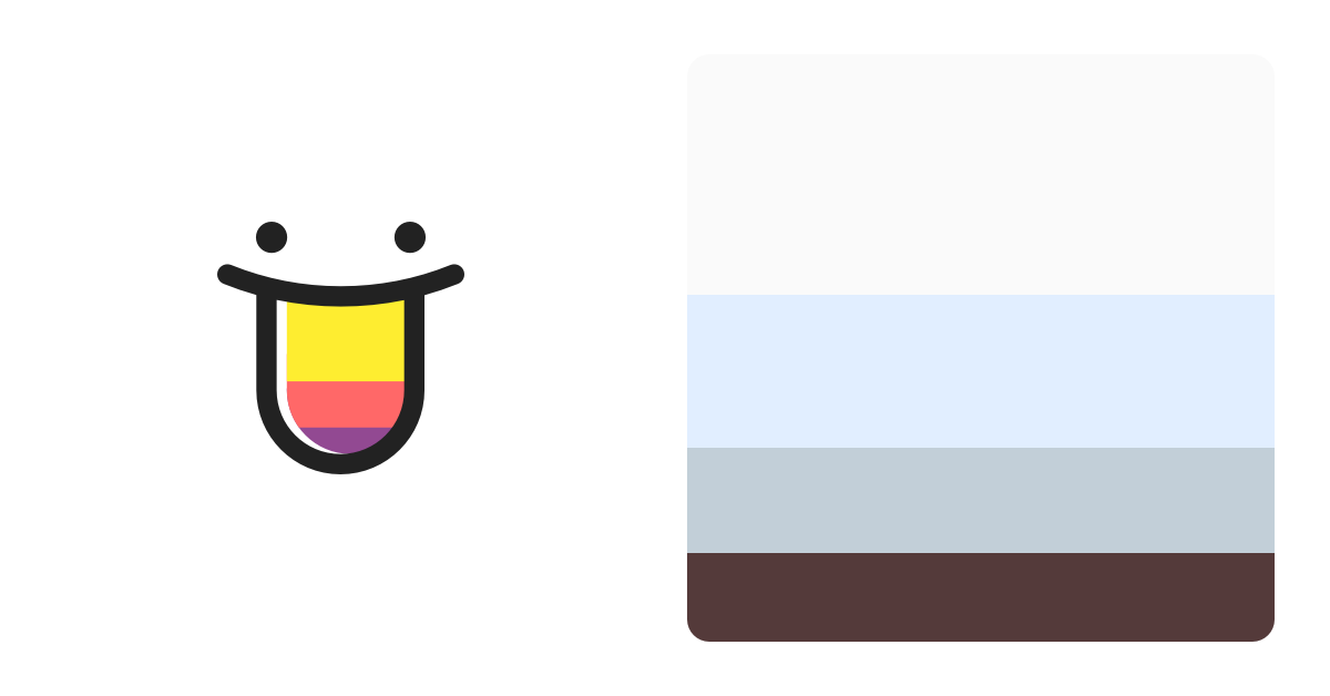 Color Palette: #FAFAFA #E1EEFF #C2CFD8 #543A3A - Color Hunt