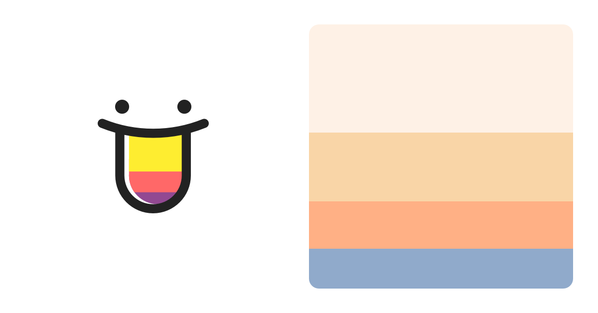 Color Palette: #FEF1E6 #F9D5A7 #FFB085 #90AACB - Color Hunt