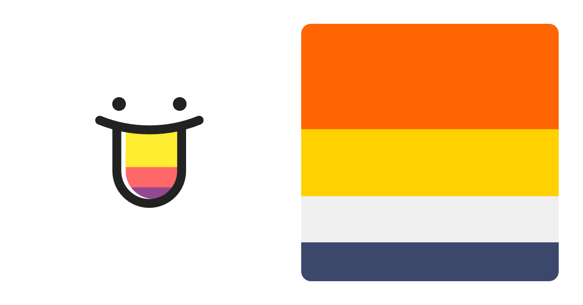 Color Palette: #FF6500 #FFD100 #F0F0F0 #3C486B - Color Hunt