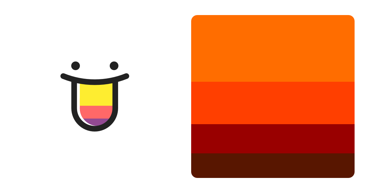 Color Palette: #FF6D00 #FF3F00 #990000 #581600 - Color Hunt