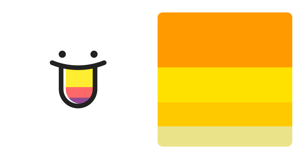 Color Palette: #FF9B00 #FFE100 #FFC900 #EBE389 - Color Hunt