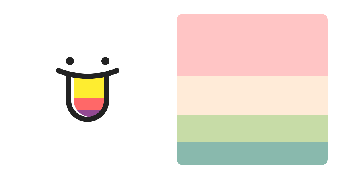 Color Palette: #FFC5C5 #FFEBD8 #C7DCA7 #89B9AD - Color Hunt