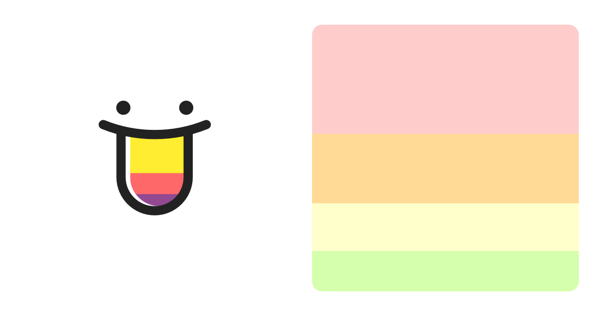 Color Palette: #FFCCCC #FFD996 #FFFFCB #D5FFAC - Color Hunt