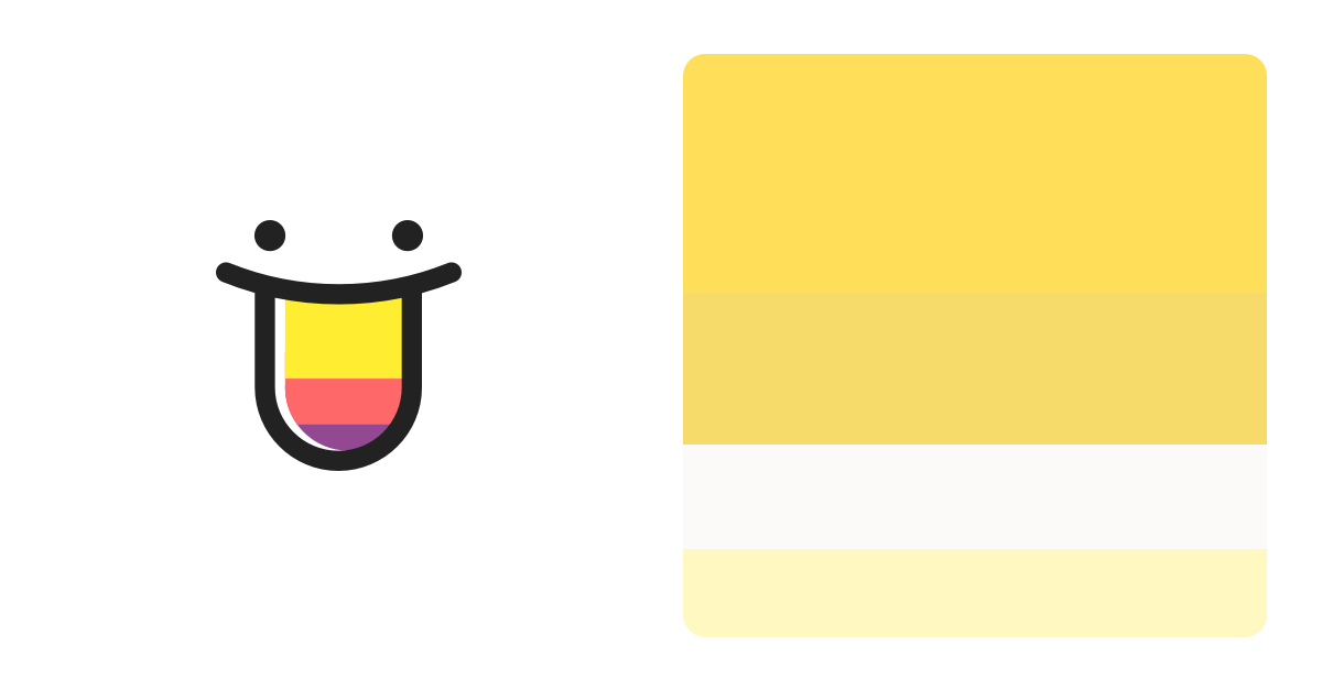 Color Palette: #FFDE59 #F7DB6A #FCF9F9 #FFF8C1 - Color Hunt