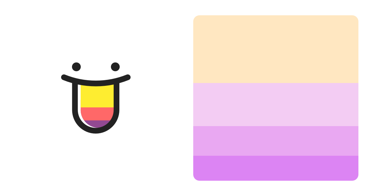 Color Palette: #FFE7C1 #F3CCF3 #E9A8F2 #DC84F3 - Color Hunt