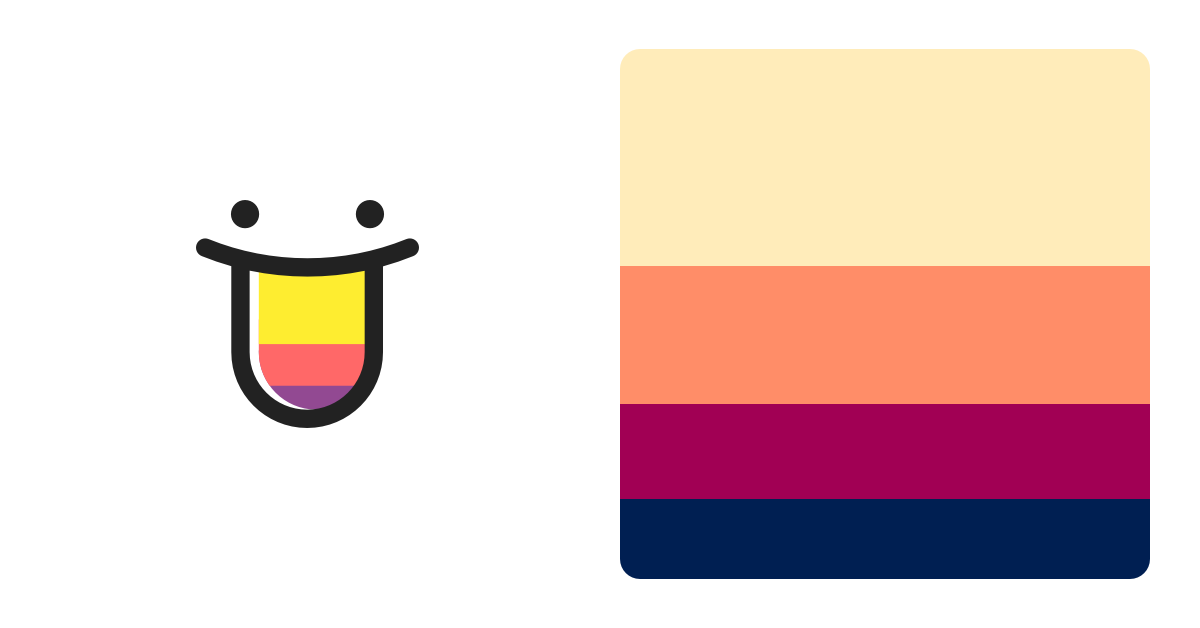 Color Palette: #FFECBA #FF8D68 #A10054 #001F52 - Color Hunt