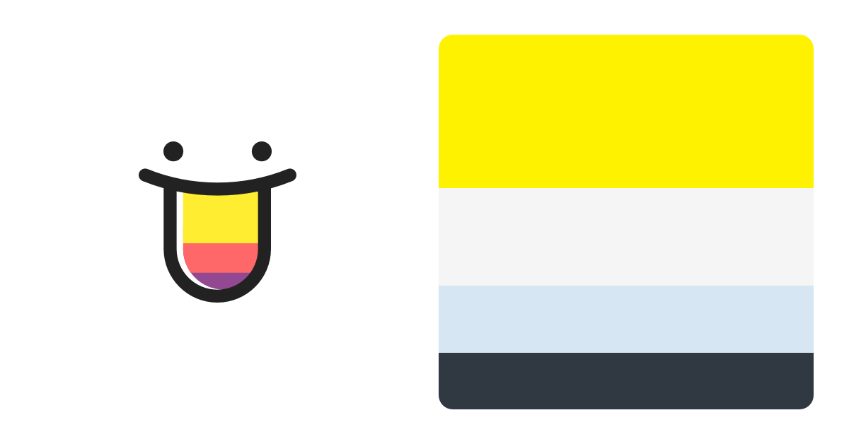 Color Palette: #FFF200 #F5F5F5 #D6E6F2 #303841 - Color Hunt