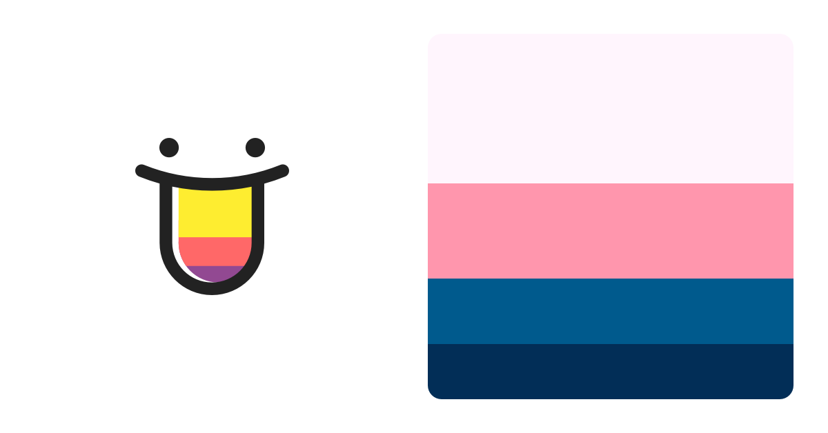 Color Palette: #FFF5FD #FF96AD #005A8D #022E57 - Color Hunt