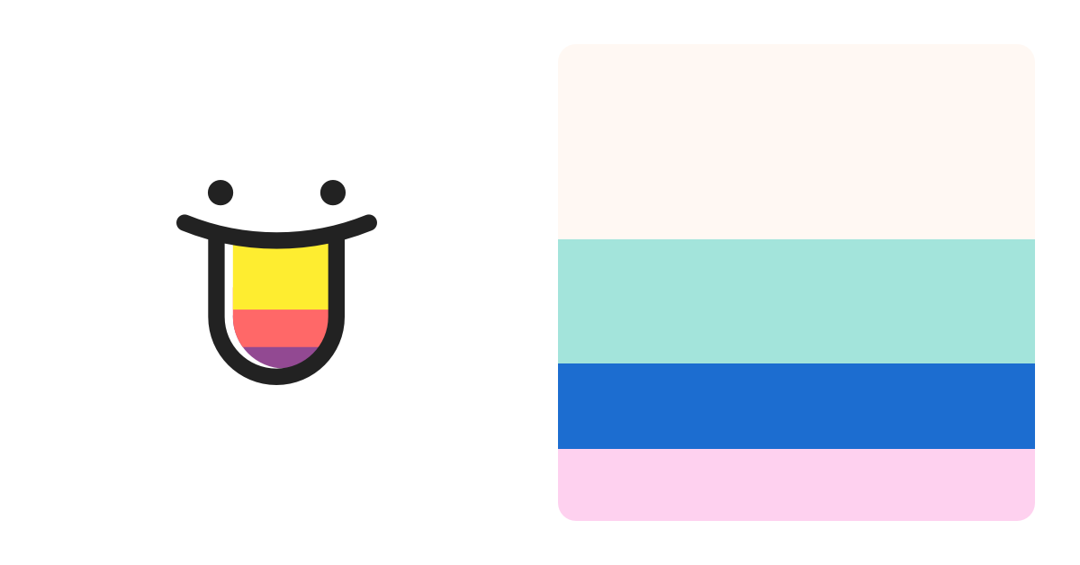 Color Palette: #FFF8F3 #A3E4DB #1C6DD0 #FED1EF - Color Hunt