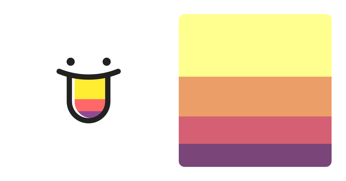 Color Palette: #FFFF8F #EC9E69 #D56073 #7A4579 - Color Hunt